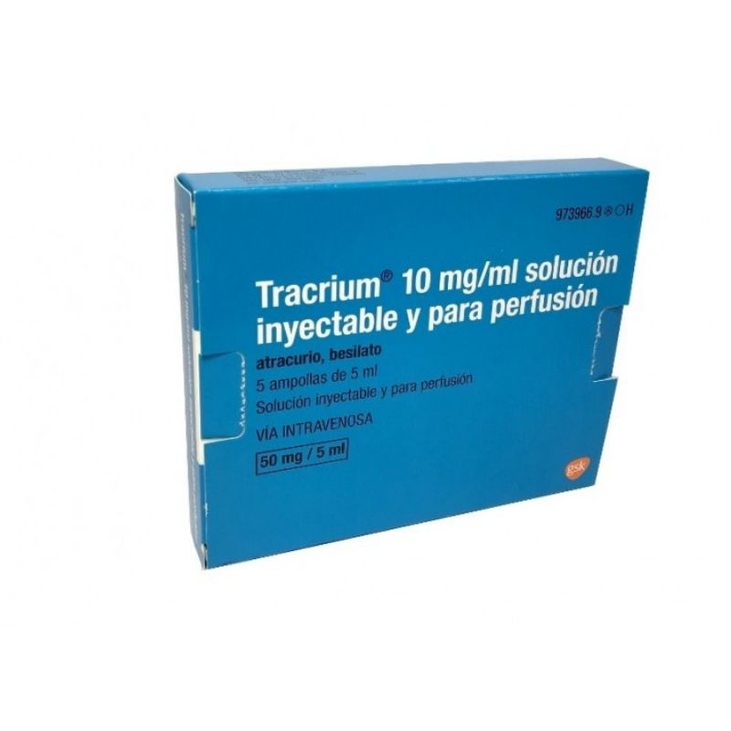 Tracrium 25mg/2.5ml caja con 1 ampolleta de 2.5ml | Vitau