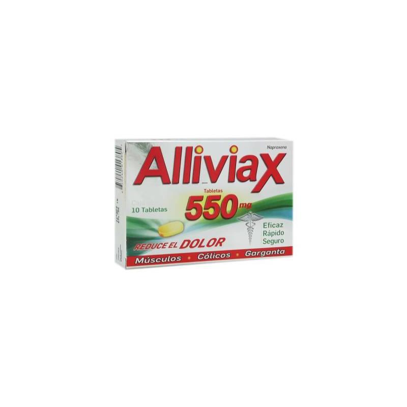 ALLIVIAX 550 MG CAJA CON 10 TABLETAS (NAPROXENO SODICO)