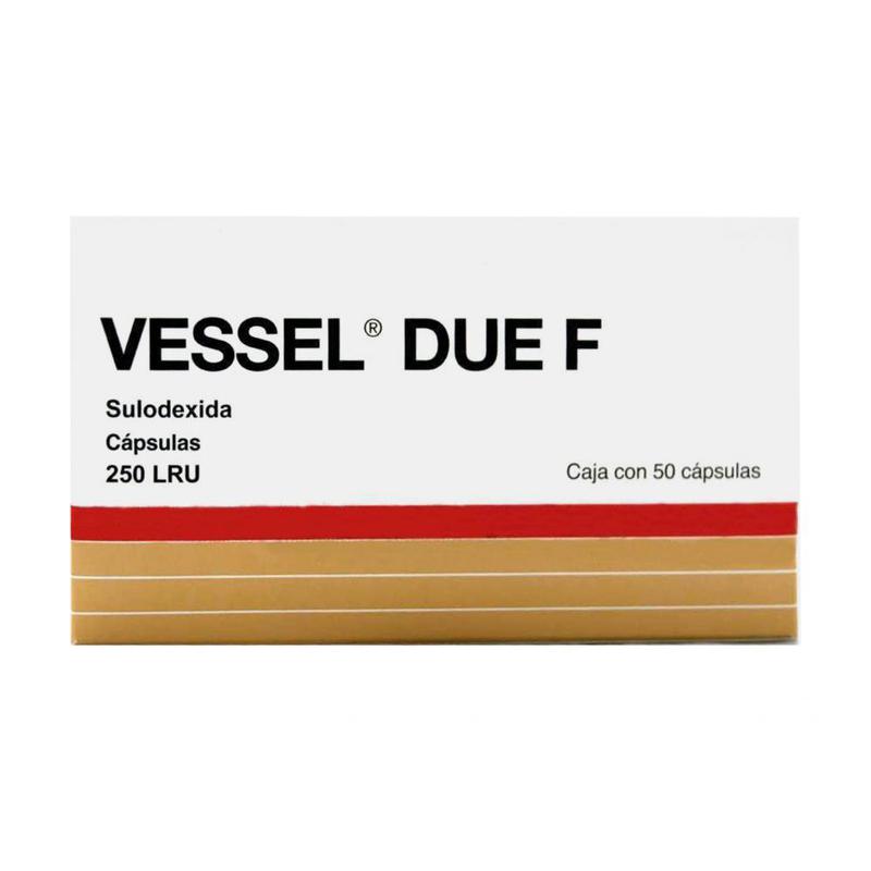 Vessel Due F Vessel Due F 250 LRU 50 Cápsulas. Oferta En Farmacia San
