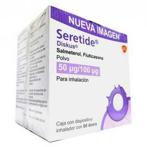 Seretide 50mg/100mg caja 1 inhalador 60 dosis | Mejor Precio en Vitau