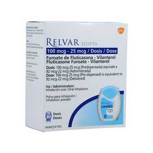 Relvare 100mcg/25mcg caja 1 dispositivo 30 dosis | Mejor Precio