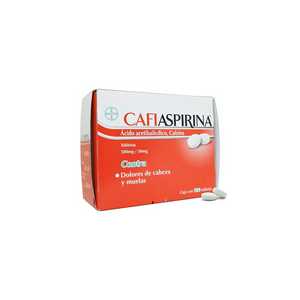 Cafiaspirina 500mg/30mg caja 100 tabletas | Mejor Precio