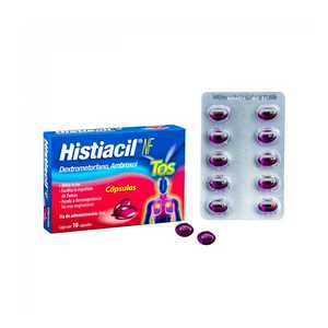 Histiacil Nf 22.5 mg / 22.5 mg caja con 10 cápsulas | Mejor Precio