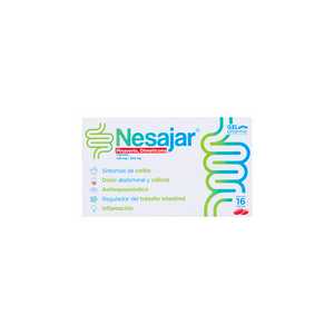 Nesajar 100mg/300mg caja 16 cápsulas | Precio: $229.00 MXN