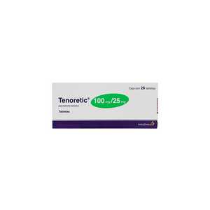 Tenoretic 100mg/25mg caja con 28 tabletas | Vitau