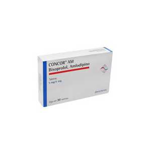 Concor Am 5mg/5mg caja 30 tabletas | Mejor Precio