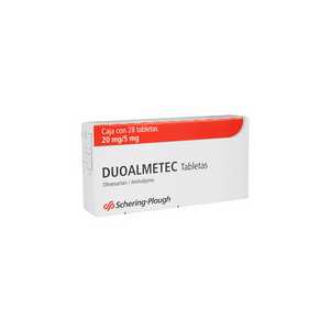 Duoalmetec 20mg/5mg caja con 28 tabletas | Mejor Precio