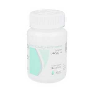 Gliben/Met 5/500mg frasco 60 tabletas | Mejor Precio