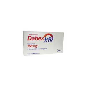 Dabex Xr 750 mg caja 60 tabletas | Mejor Precio en Vitau