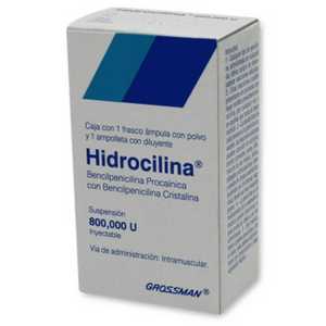 Hidrocilina 800,000ui caja con 1 frasco ámpula | Mejor Precio