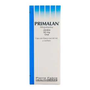 Primalan 50mg caja con 1 frasco de 60ml jarabe | Mejor Precio en Vitau