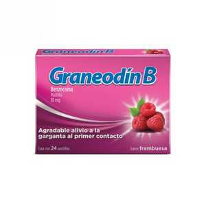 Graneodin B frambuesa 10mg caja 24 tabletas | Mejor Precio