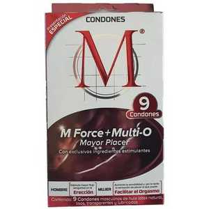 Condones M M Force+Multi-O C9 caja con 9 piezas | Mejor Precio en Vitau