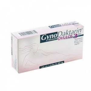 Gyno-Daktarin 3 dias caja con 3 óvulos de 400g | Vitau