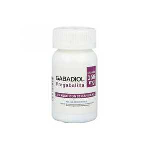 Gabadiol Pregabalina 150mg frasco con 28 cápsulas | Mejor Precio