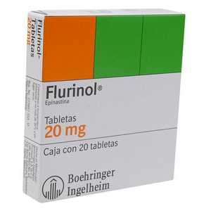 Flurinol 20mg caja con 20 tabletas | Mejor Precio en Vitau