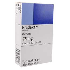 Pradaxar 75mg caja con 30 cápsulas | Mejor Precio