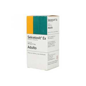 Sekretovit Ex Adulto 300mg/.2mg caja con 1 frasco de 100ml | Mejor Precio