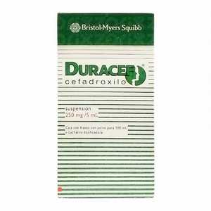 Duracef 250mg/5ml caja con 1 frasco de 100ml | Mejor Precio