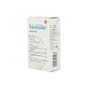 Ventolin 100 mcg caja 1 frasco 200 dosis | Mejor Precio