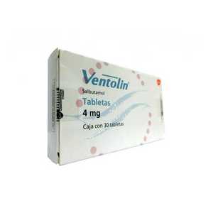 Ventolin 4 mg caja 30 tabletas | Mejor Precio en Vitau