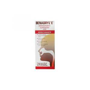 Benadryl "E" 0.28/2 g caja 1 frasco 150ml jarabe | Mejor Precio