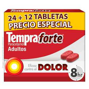 Tempra Forte 650mg caja 36 tabletas | Mejor Precio en Vitau
