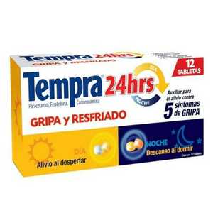 Tempra 24Hrs caja con 12 tabletas | Mejor Precio en Vitau