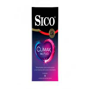 Sico Preservativo Climax Mutuo caja con 9 piezas | Mejor Precio