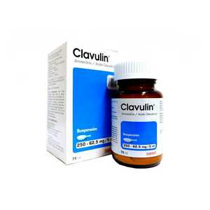 Clavulin 250-62.5mg/5ml caja 1 frasco 75ml | Mejor Precio