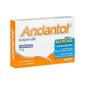 Andantol 4mg caja con 20 tabletas | Mejor Precio
