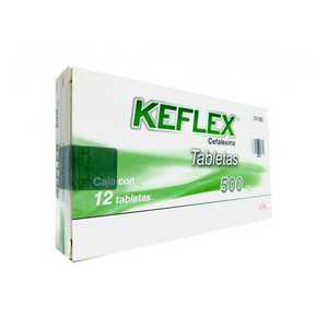 Keflex 500mg caja 12 tabletas | Mejor Precio