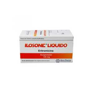 Ilosone 125mg caja con 1 frasco de 120ml | Mejor Precio