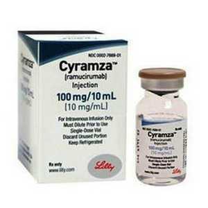Cyramza 100mg/10ml caja con 1 frasco ámpula de solución inyectable ...