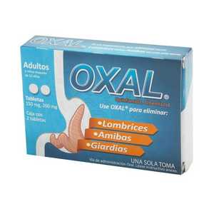Oxal 150mg/200mg caja con 2 tabletas | Mejor Precio