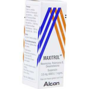 Maxitrol 3.5mg/6000u/1mg/ml caja con frasco con 1 gotero de 5ml ...