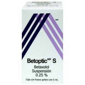 Betoptic S 0.25% caja con frasco con 1 gotero de 5ml | Mejor Precio