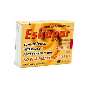 Eskapar 400mg caja 16 cápsulas | Mejor Precio en Vitau