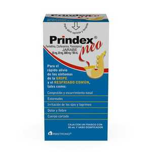 Prindex Neo 55mg/20mg/3000mg caja con 1 frasco de 60ml jarabe | Mejor ...