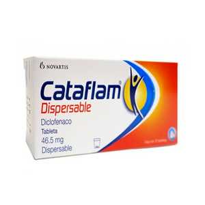 Cataflam Disp 46.5mg caja con 12 tabletas | Mejor Precio