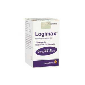 Logimax 5/47.5mg caja con frasco 14 tabletas | Mejor Precio