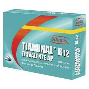 Tiaminal B12 250ug,100mg,50mg caja con 30 cápsulas | Mejor Precio