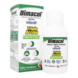 Dimacol Infantil frambuesa caja 1 frasco 150ml | Mejor Precio en Vitau