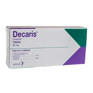 Decaris 50 mg caja con 2 tabletas | Mejor Precio en Vitau