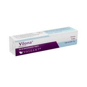 Vilona 7.5 % caja con 1 tubo de 15g crema | Vitau - Farmacia en línea