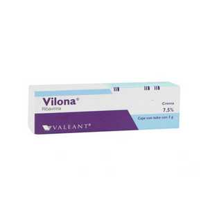 Vilona 7.5 % caja con 1 tubo de 5g crema | Vitau - Farmacia en línea