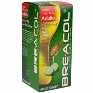 Breacol Adulto miel 2.0g/0.2g adulto caja con 1 frasco de 120ml jarabe ...