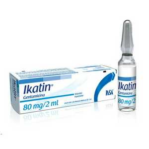 Ikatin Gentamicina 80mg/2ml caja con 1 ampolleta de 2ml | Mejor Precio en Vitau