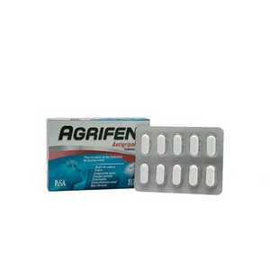 Agrifen 500/25/5/4mg caja 10 tabletas | Vitau