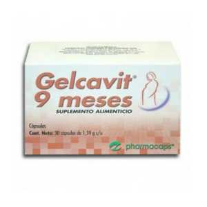 Gelcavit 9 Mes 1.58g caja 30 cápsulas | Mejor Precio